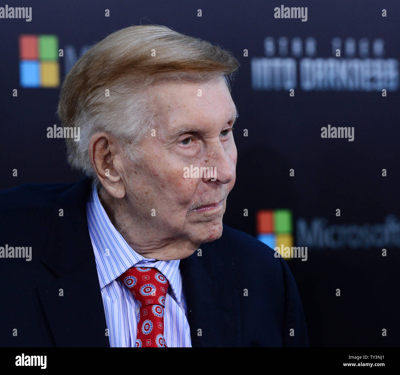 Viacom CEO Sumner Redstone attends the premiere of the sci-fi motion ...