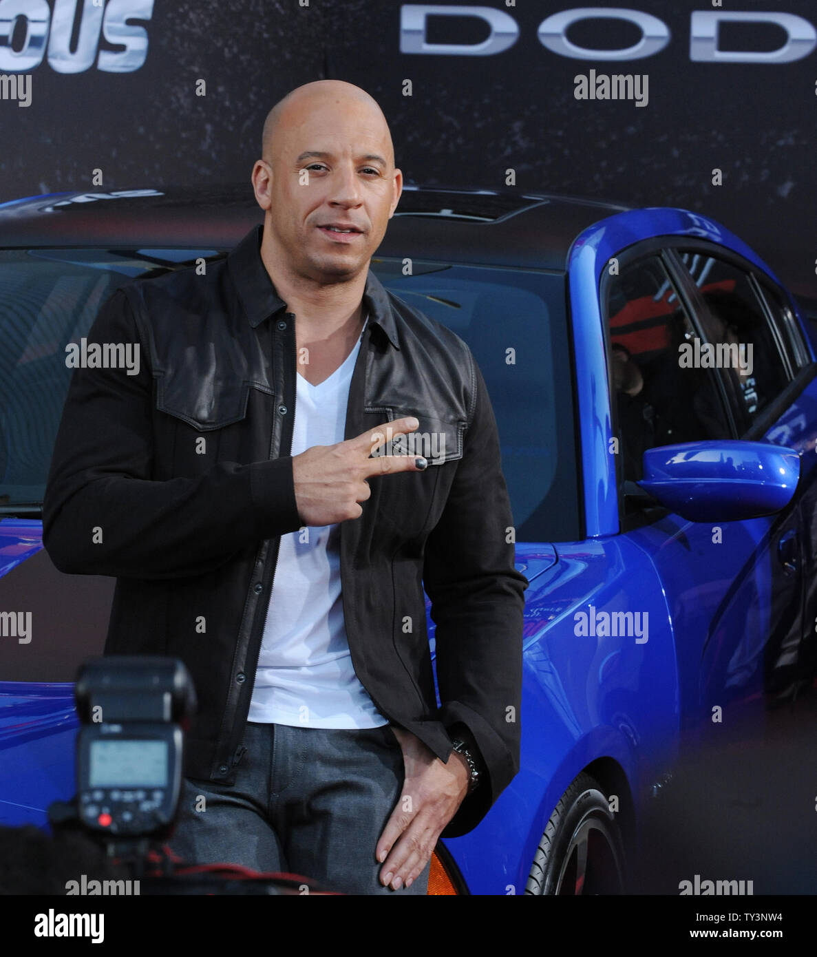 Vin Diesel, a cast member in the motion picture crime thriller "Fast ...