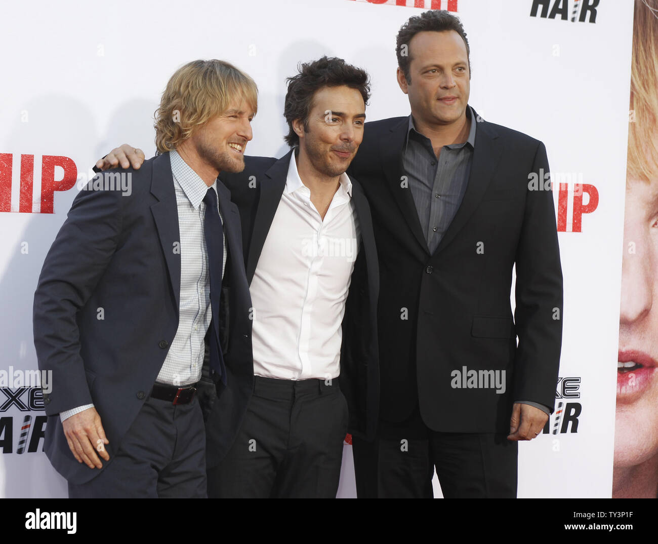 Actor Owen Wilson, left, director Shawn Levy, center, and actor Vince ...