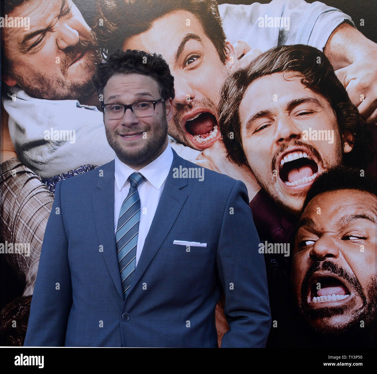 Seth Rogan, a cast member in the motion picture comedy "This Is the End ...