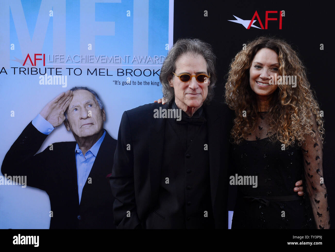 Richard lewis joyce lapinsky afi life achievement award hi-res stock ...