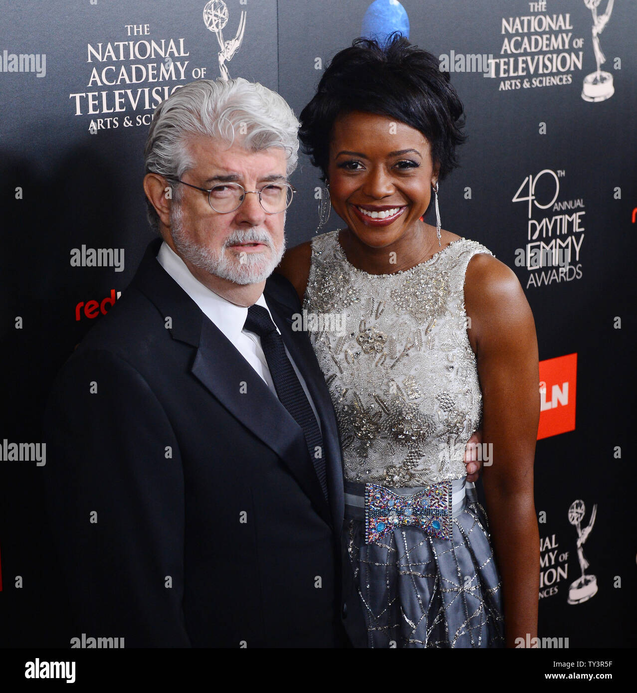 Writer-director-producer George Lucas and Mellody Hobson arrive for the ...