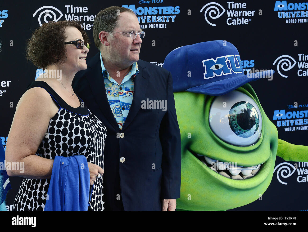 Pixar's chief creative officer John Lasseter and his wife Nancy arrive ...