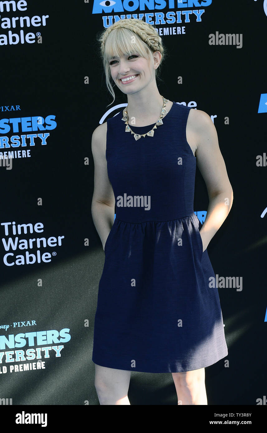 Actress Beth Behrs arrives for the "Monsters University" premiere at ...