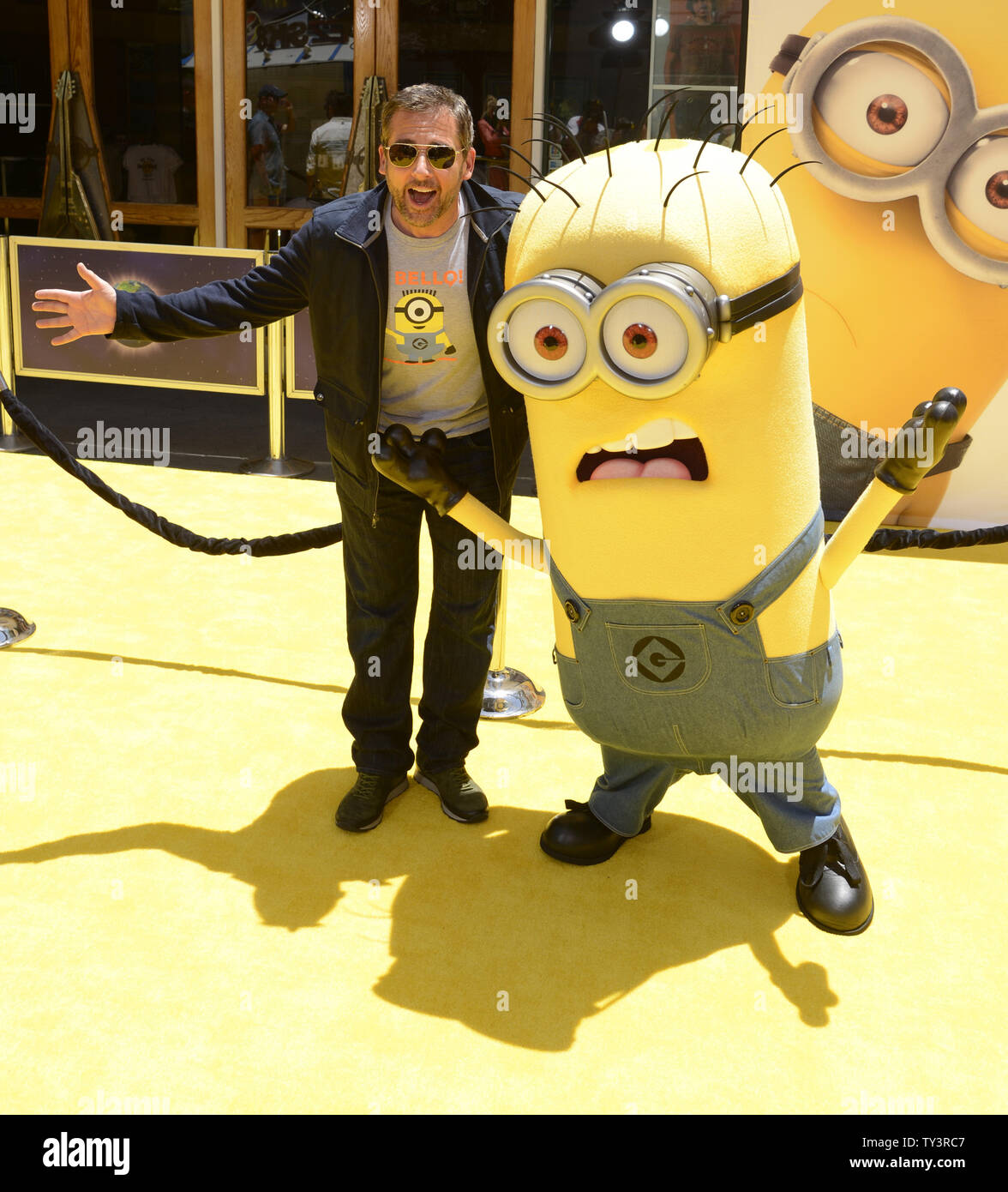 Cart member Steve Carell attends the premiere of the animated film ...