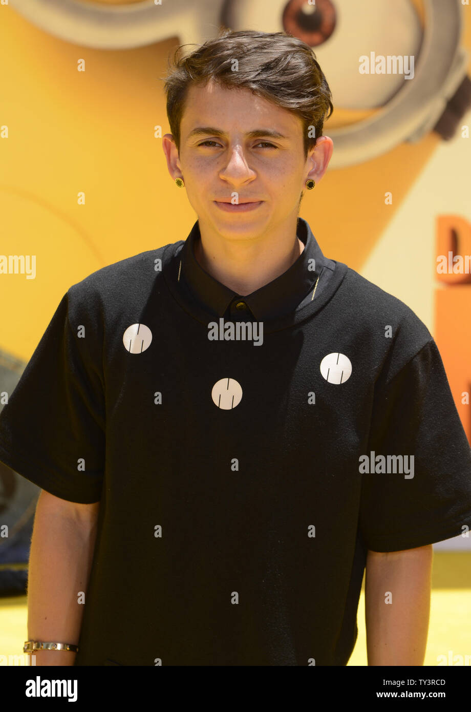 Cart member Moises Arias attends the premiere of the animated film ...