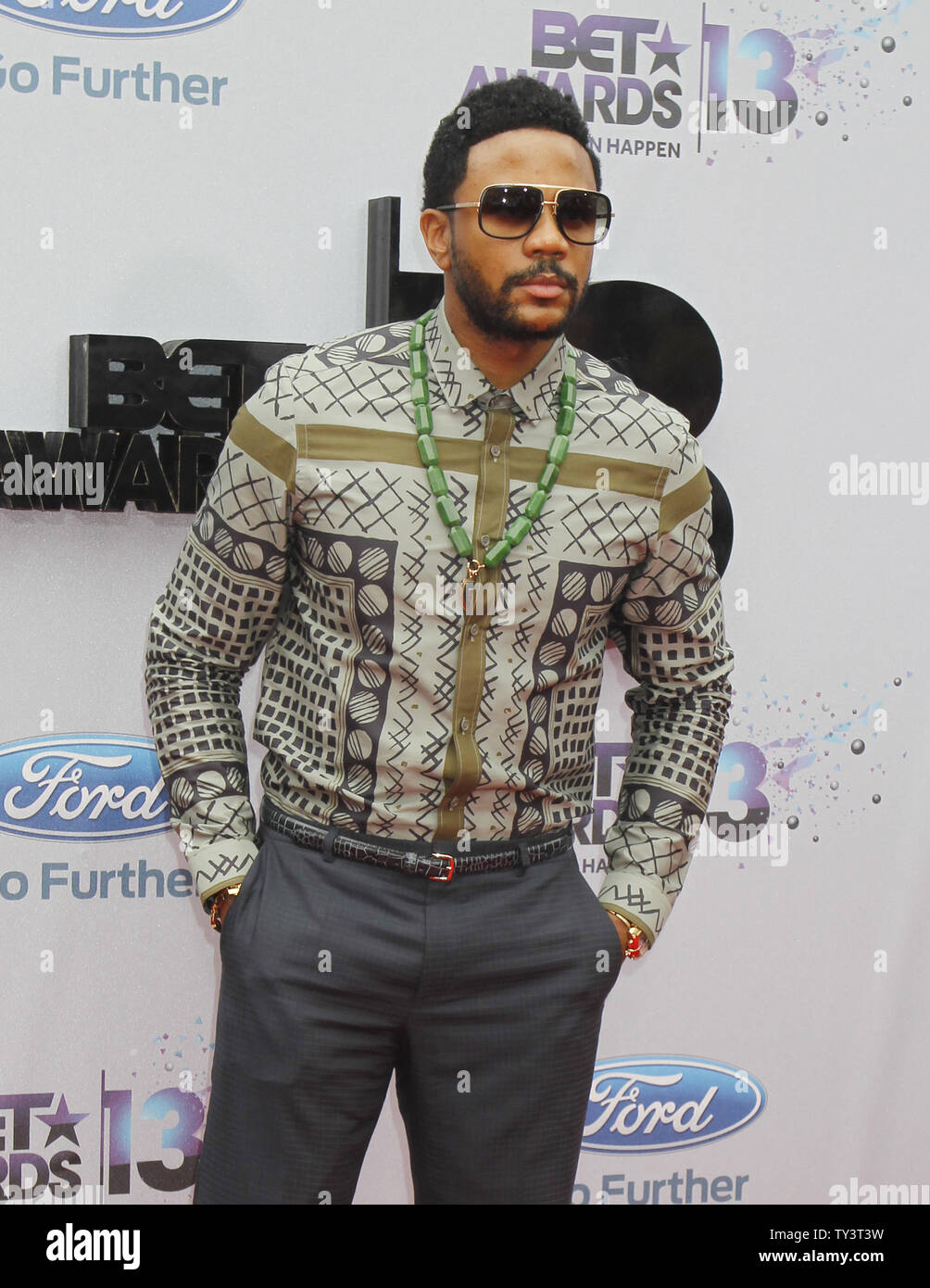 Actor Hosea Chanchez attends the BET Awards 13 at the Nokia Theatre in ...
