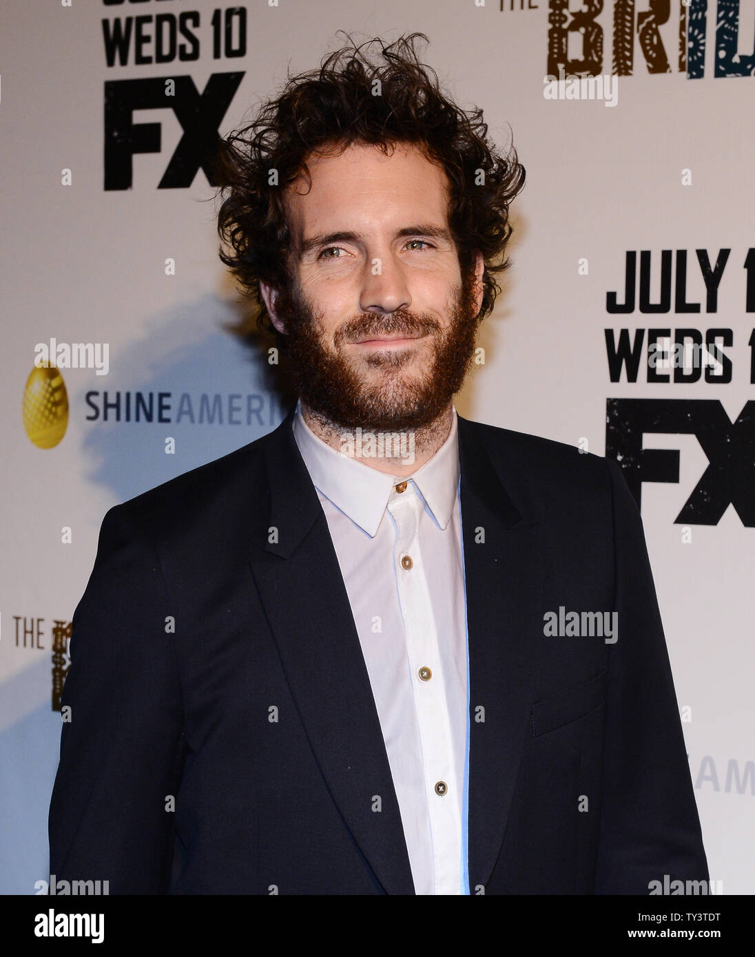 Actor Thomas M. Wright, a cast member in the FX television series "The Bridge'", attends the ...