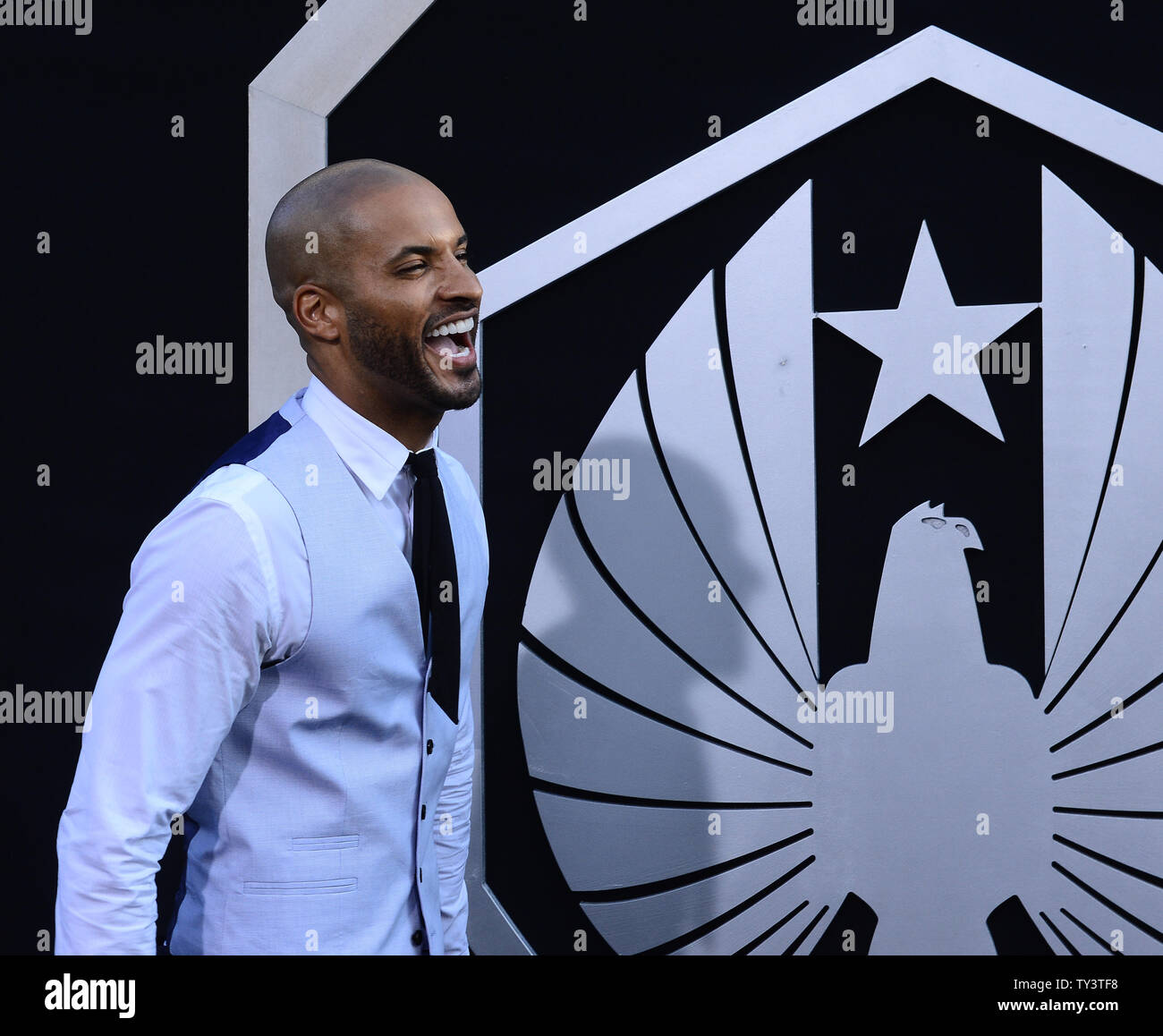 Actor Ricky Whittle attends the premiere of the sci-fi motion picture ...