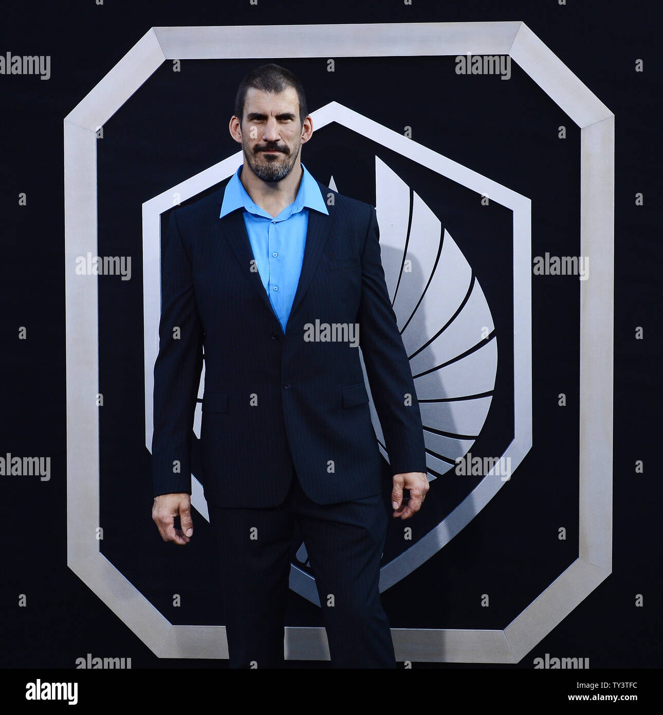 Actor Robert Maillet, a cast member in the sci-fi motion picture ...