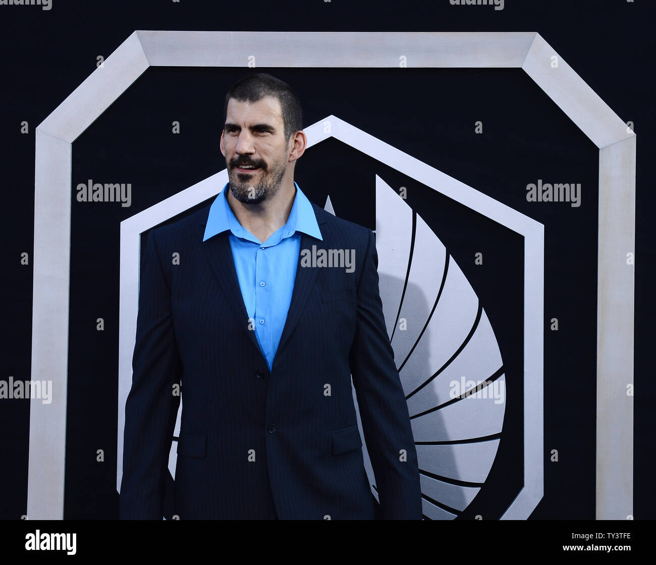 Actor Robert Maillet, a cast member in the sci-fi motion picture ...