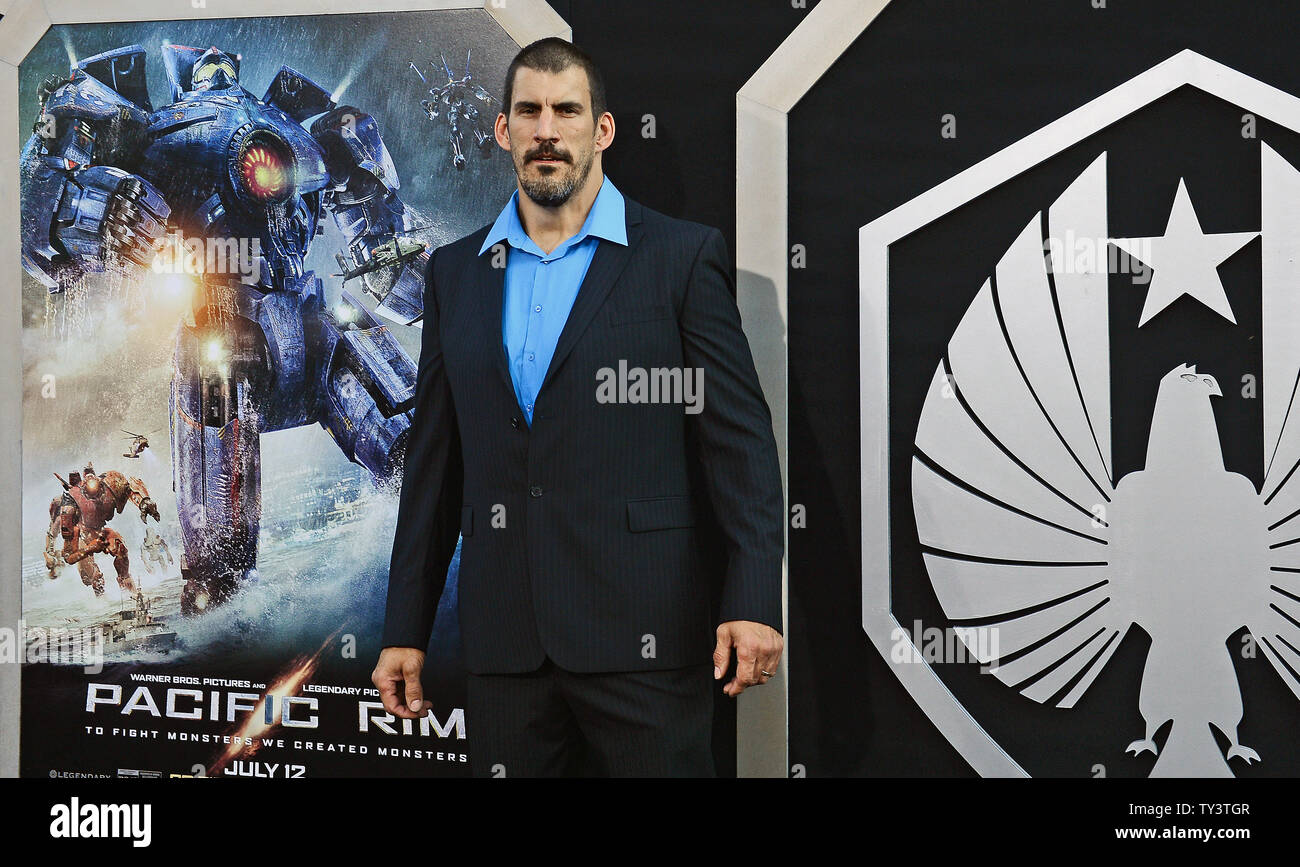 Actor Robert Maillet arrives for the premiere of Pacific Rim at the ...