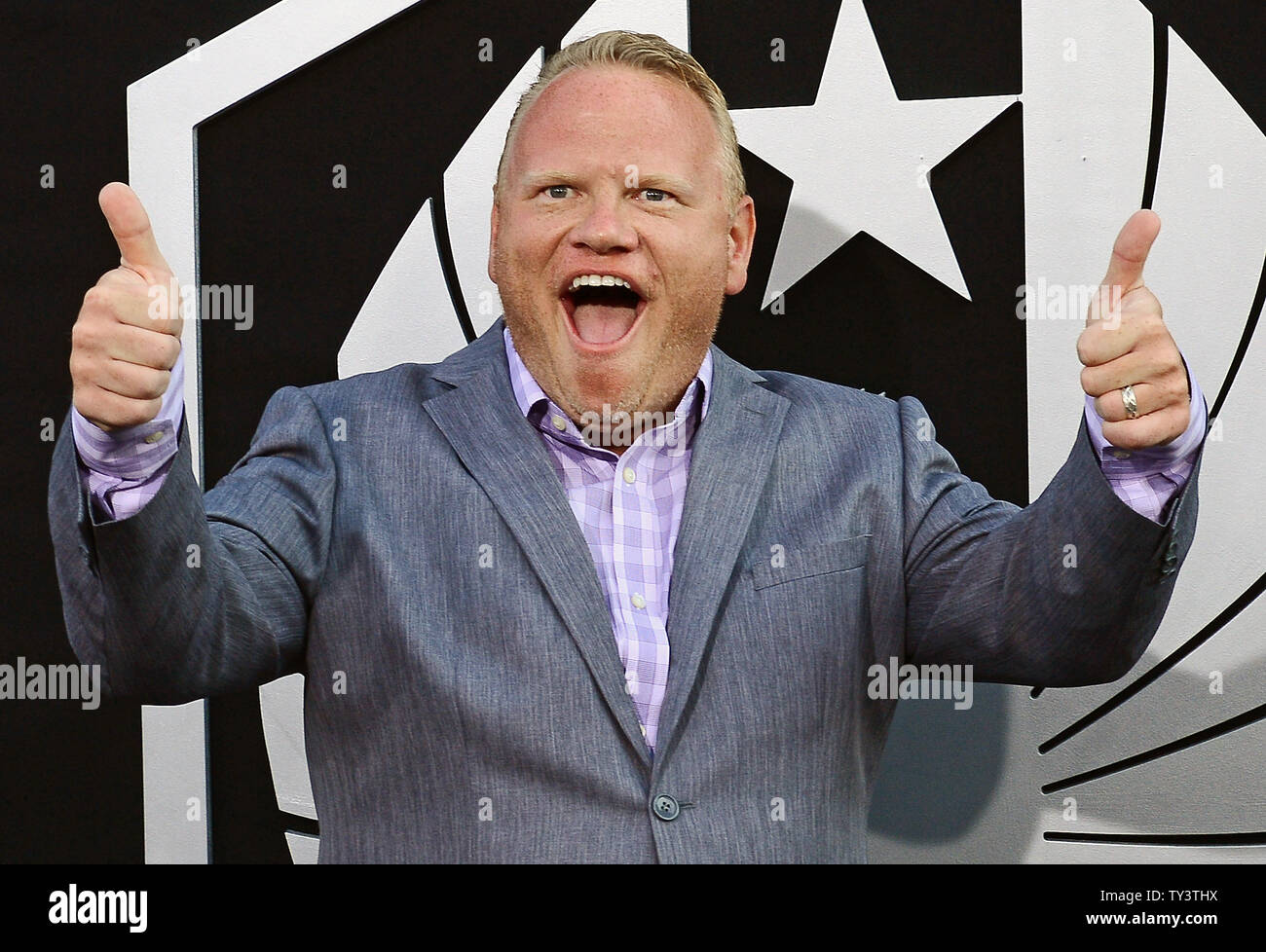 Actor Larry Joe Campbell arrives for the premiere of Pacific Rim at the ...