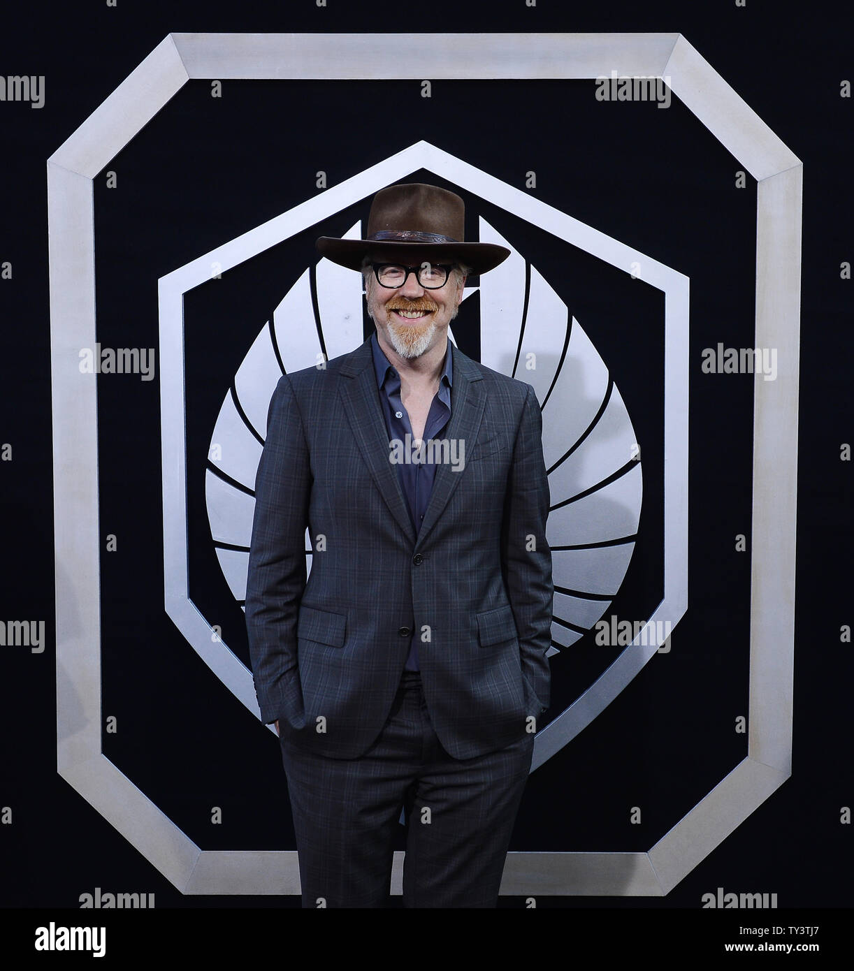 Actor Adam Savage attends the premiere of the sci-fi motion picture ...