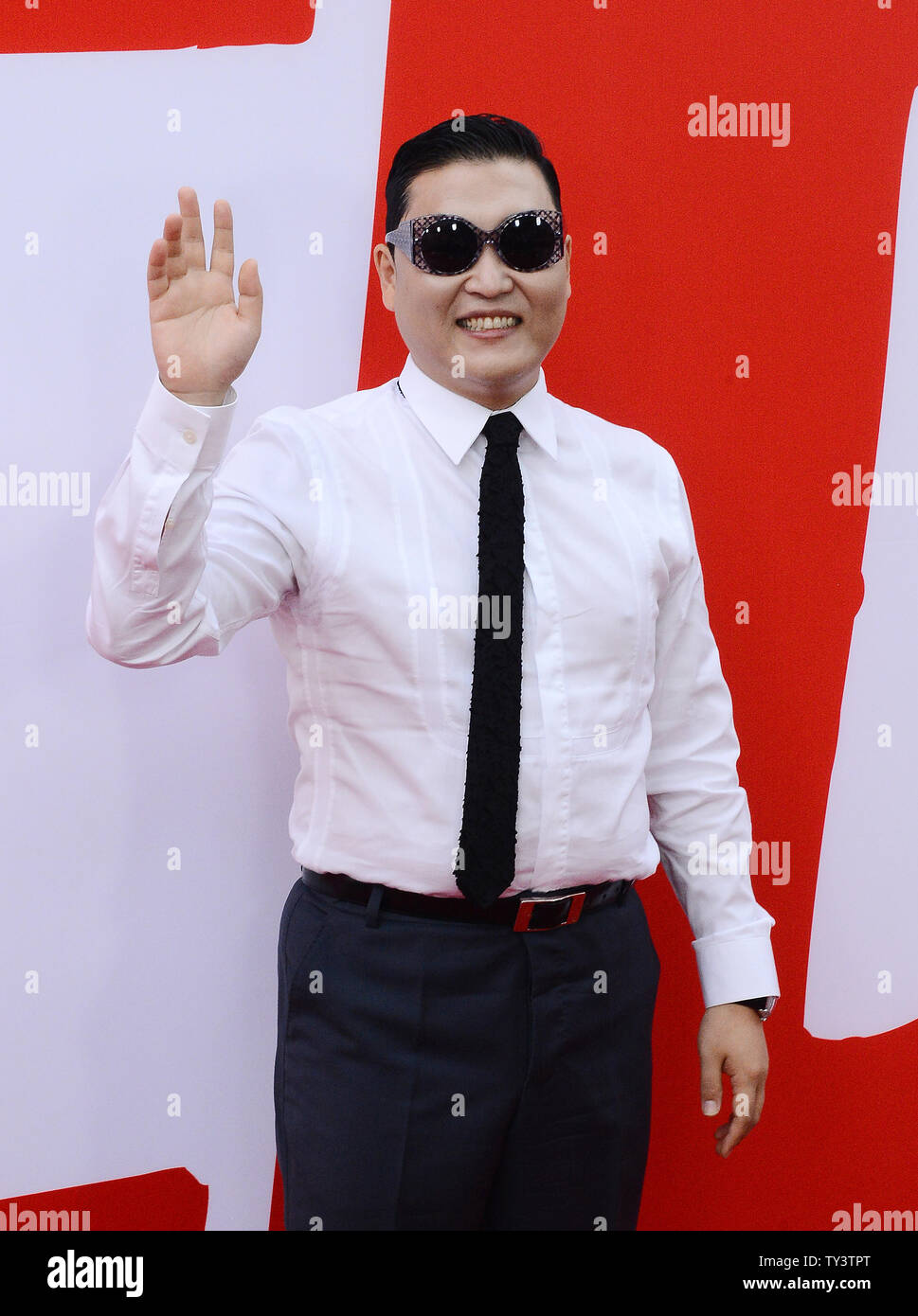 South Korean actor PSY attends the premiere of "Red 2" at the Westwood ...