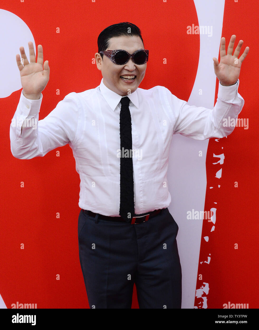 South Korean actor PSY attends the premiere of "Red 2" at the Westwood ...