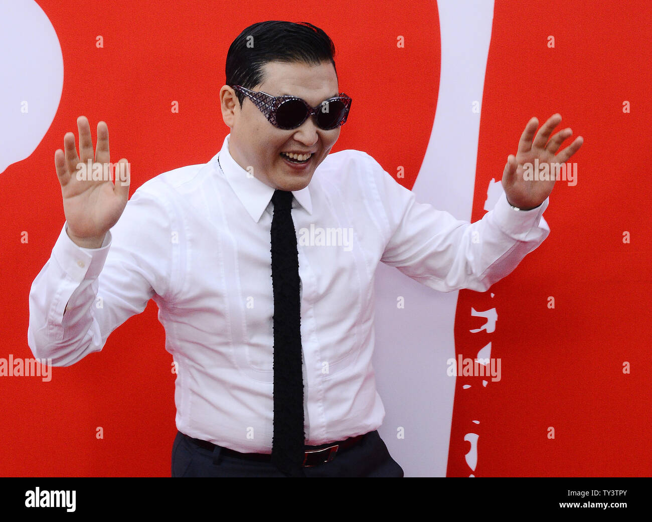 South Korean actor PSY attends the premiere of "Red 2" at the Westwood ...