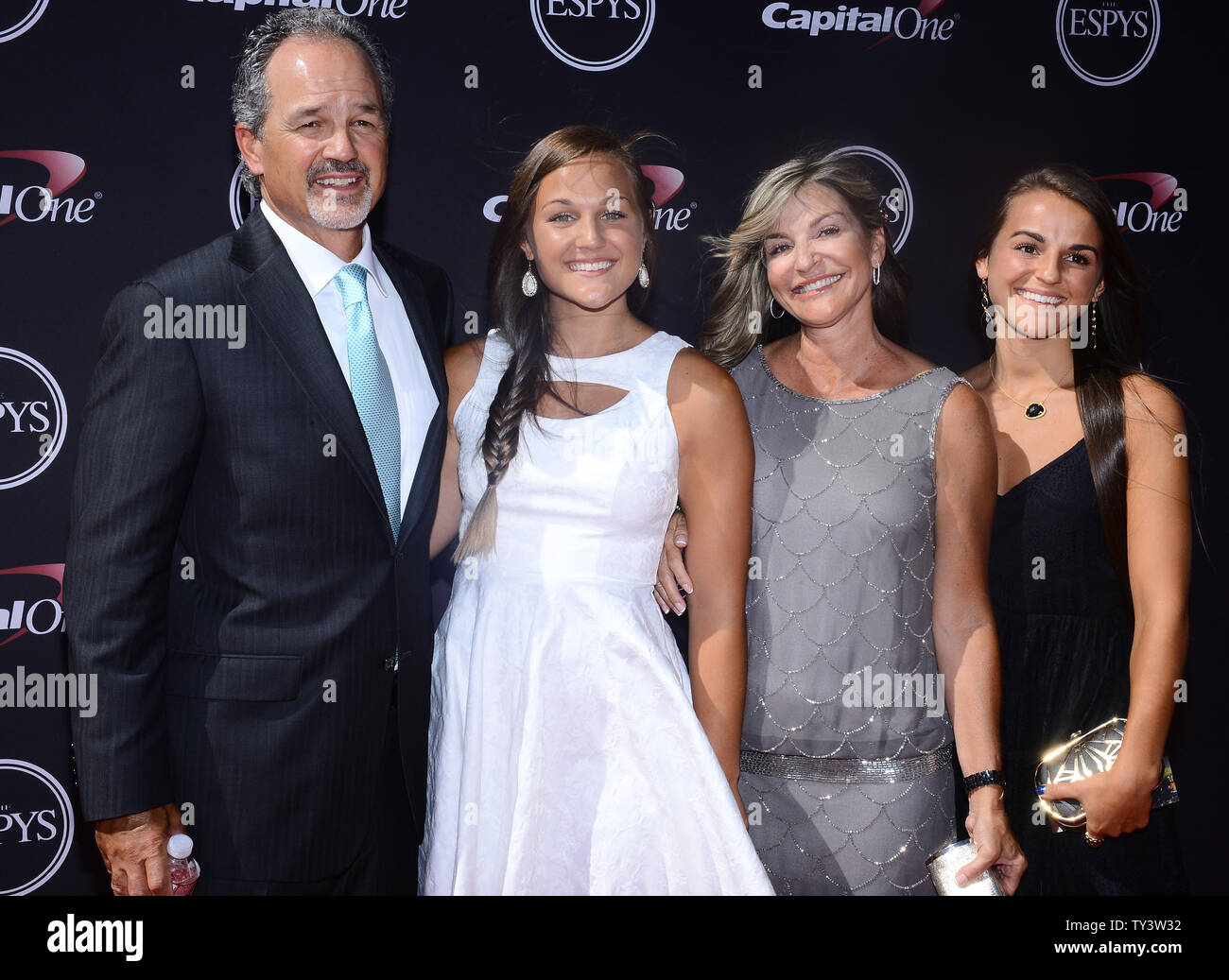 NFL coach Chuck Pagano and his family attend the 2013 ESPY Awards at ...