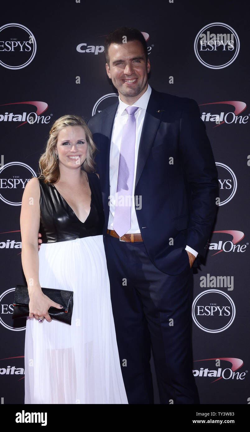 NFL player Joe Flacco and his wife Dana Grady attend the 2013 ESPY ...