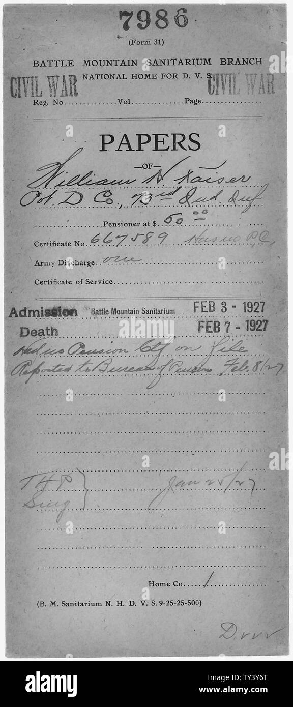 73rd infantry hi-res stock photography and images - Alamy