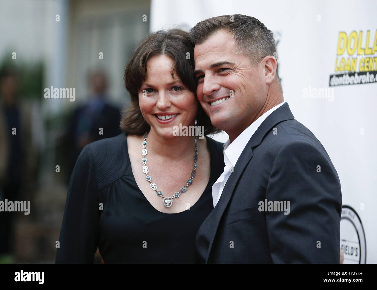 Cast member George Eads (R) of "Gutshot Straight," and actress Jorja ...