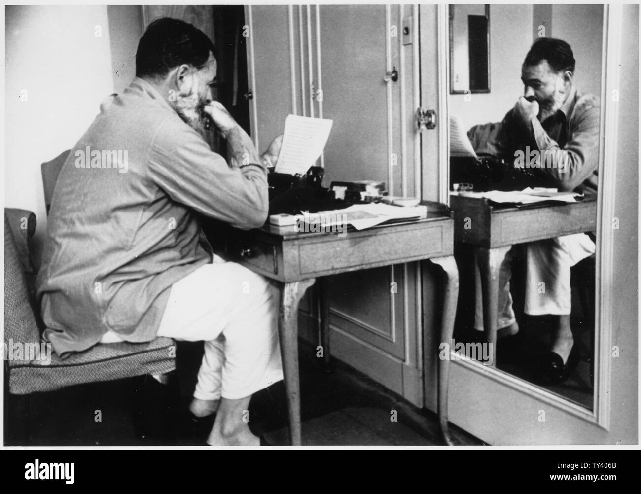 Ernest Hemingway Writing