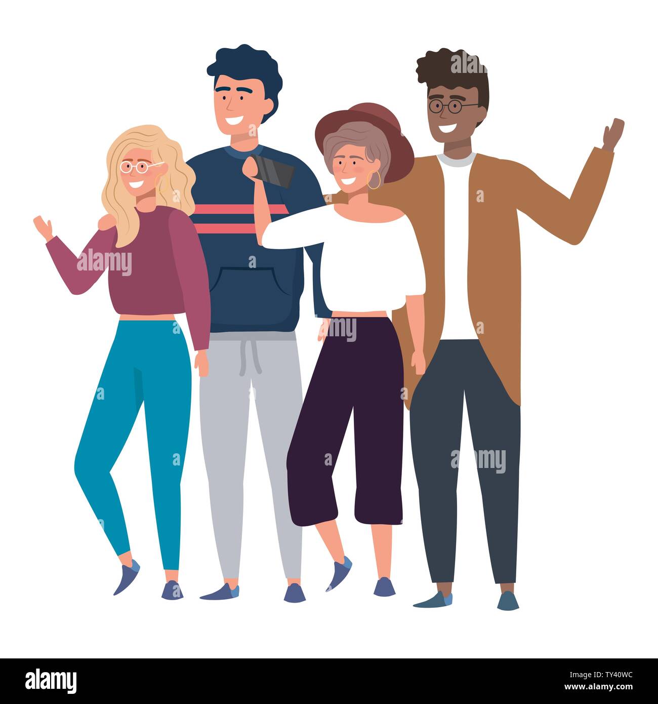 Woman and man avatars design, Person people human profile and user ...