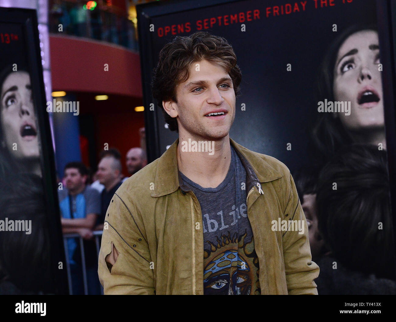 American actor Keegan Allen attends the premiere of the motion picture ...