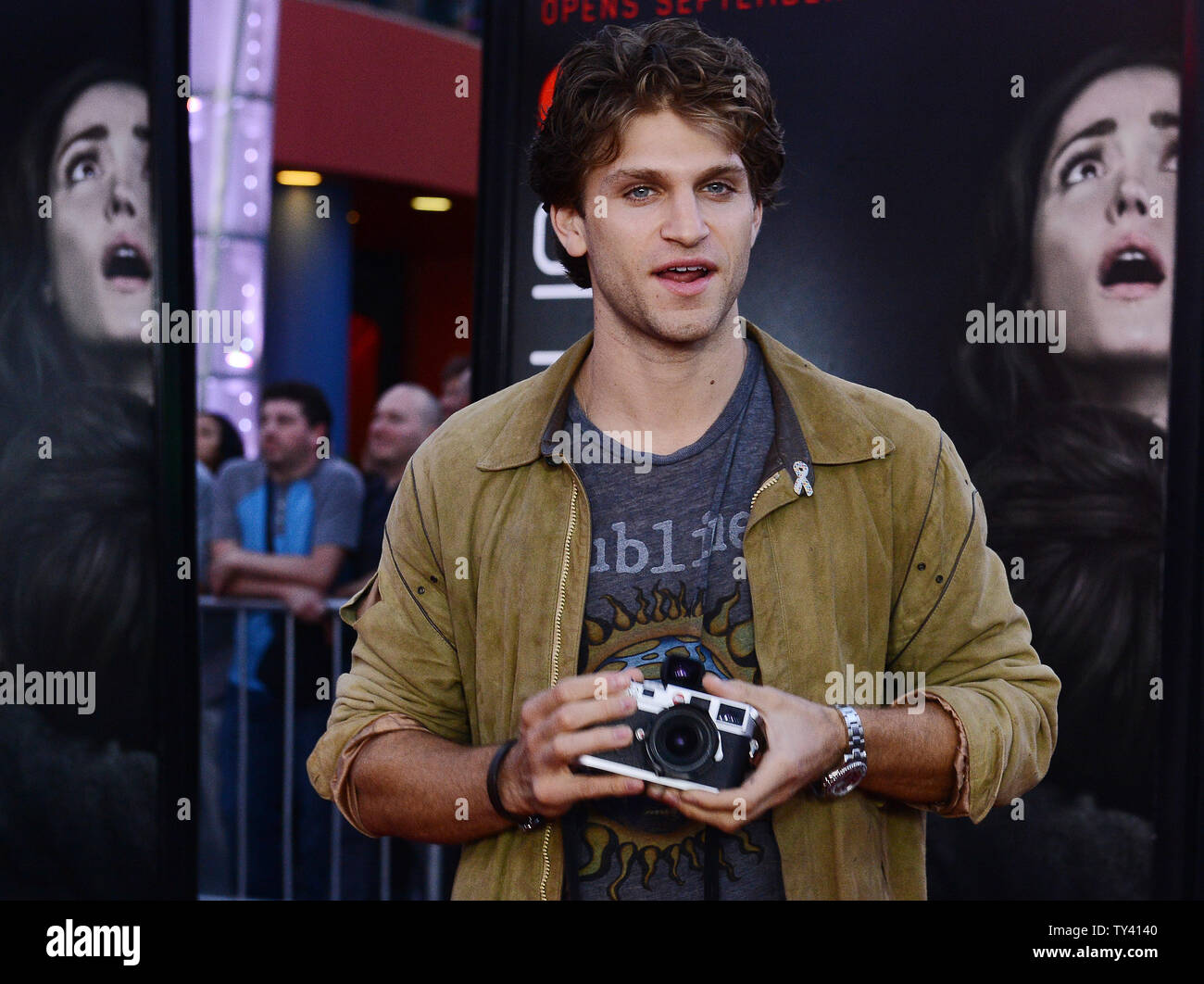 American actor Keegan Allen attends the premiere of the motion picture ...