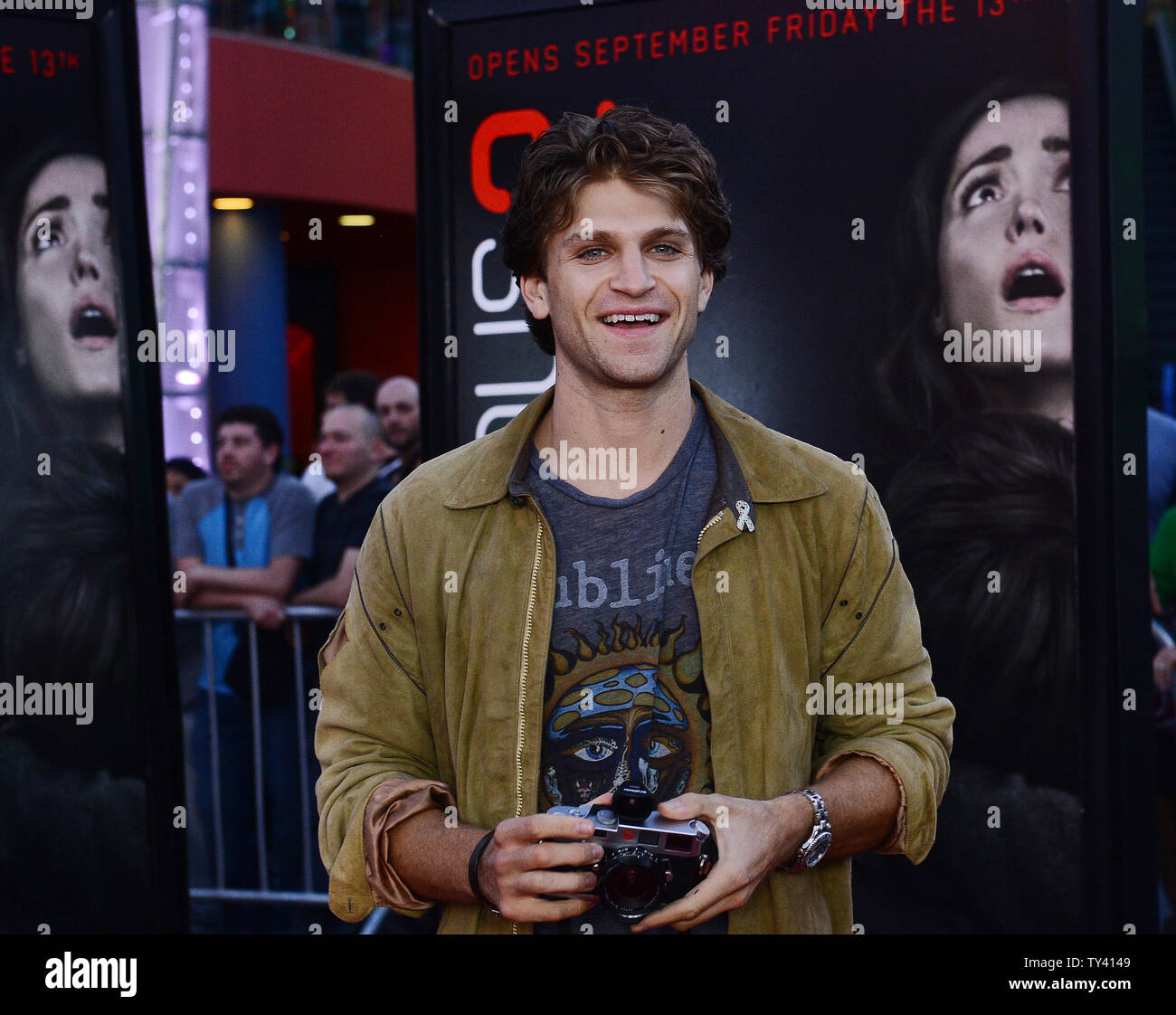 Actor Keegan Allen attends the premiere of the motion picture horror ...