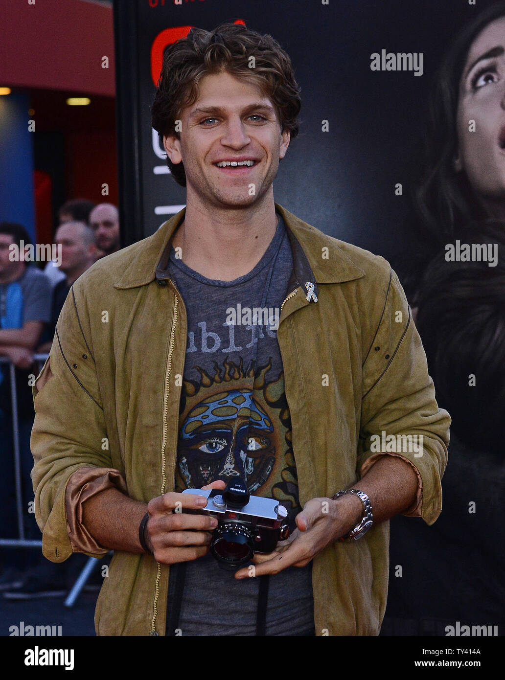Actor Keegan Allen attends the premiere of the motion picture horror ...