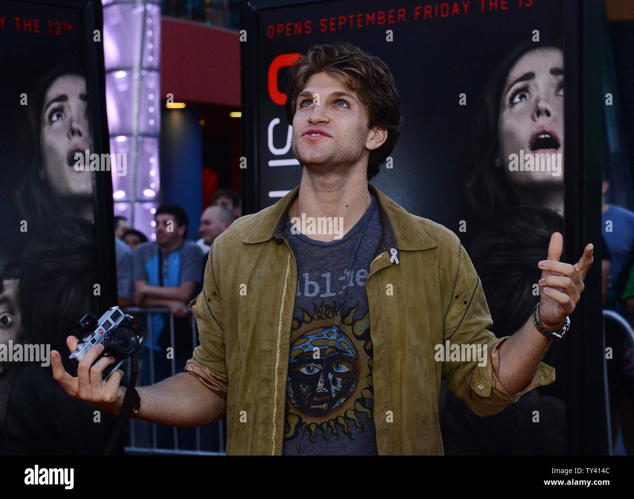 Actor Keegan Allen attends the premiere of the motion picture horror ...