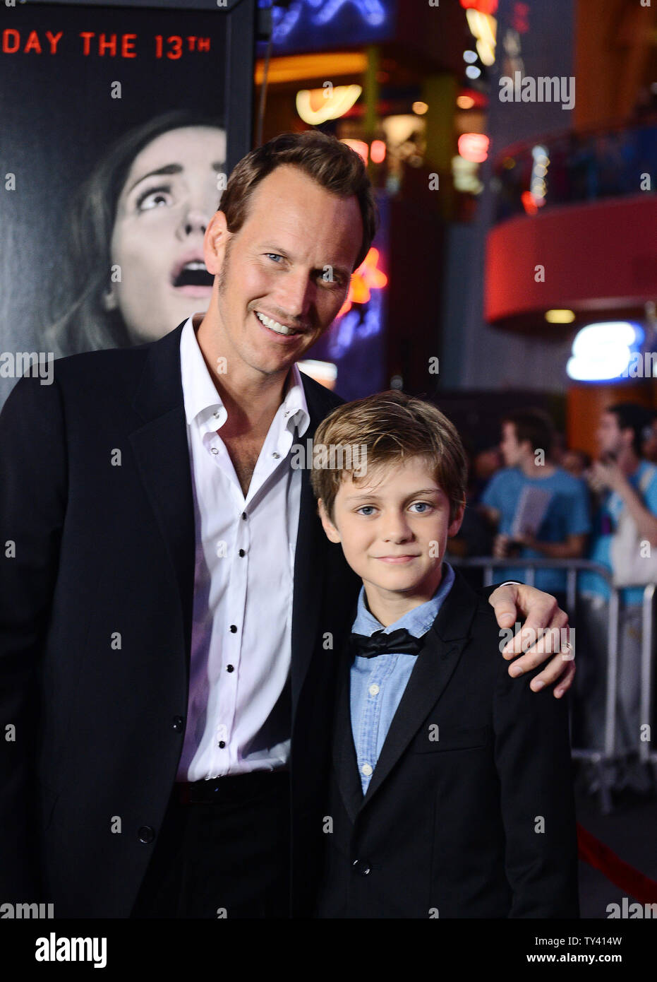 Cast member Patrick Wilson and Ty Simpkins attend the premiere of the ...
