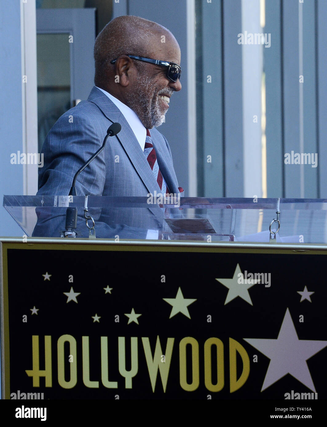 Motown founder and record producer Berry Gordy refers to Barry White's ...