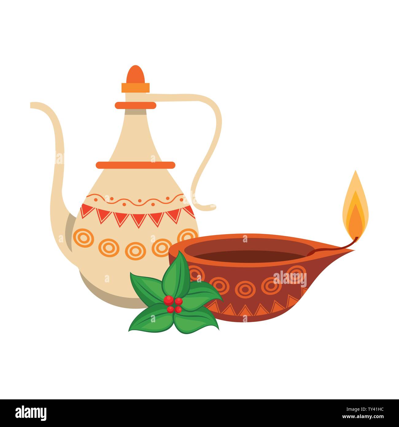 indian traditional teapot icon cartoon Stock Vector Image & Art - Alamy