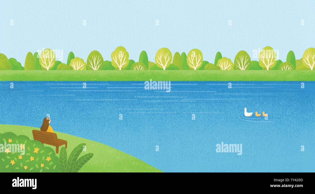 Beautiful blue chair Stock Vector Images - Alamy