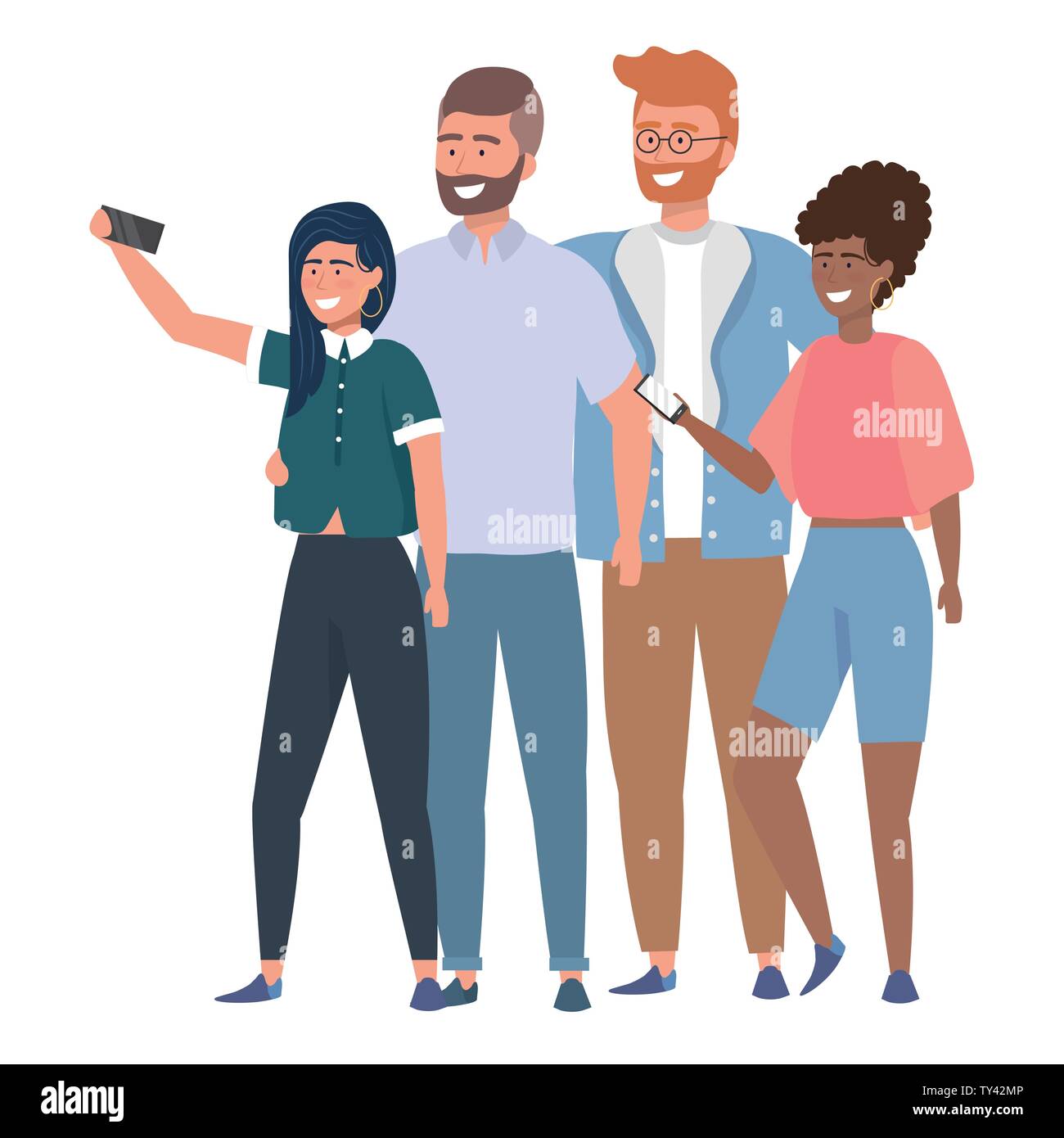 Woman and man avatars design, Person people human profile and user ...