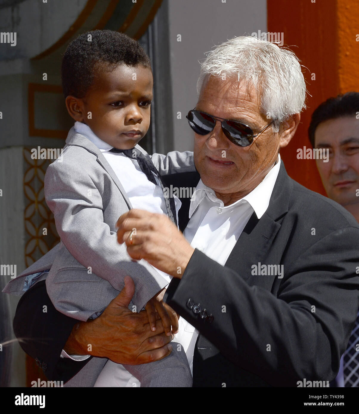 Actress Sandra Bullock's adapted son Louis Bardo Bullock attends a hand ...