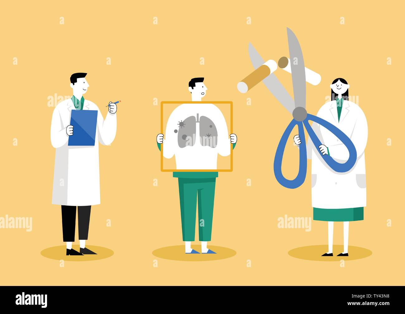 Chest check up Stock Vector Images - Alamy