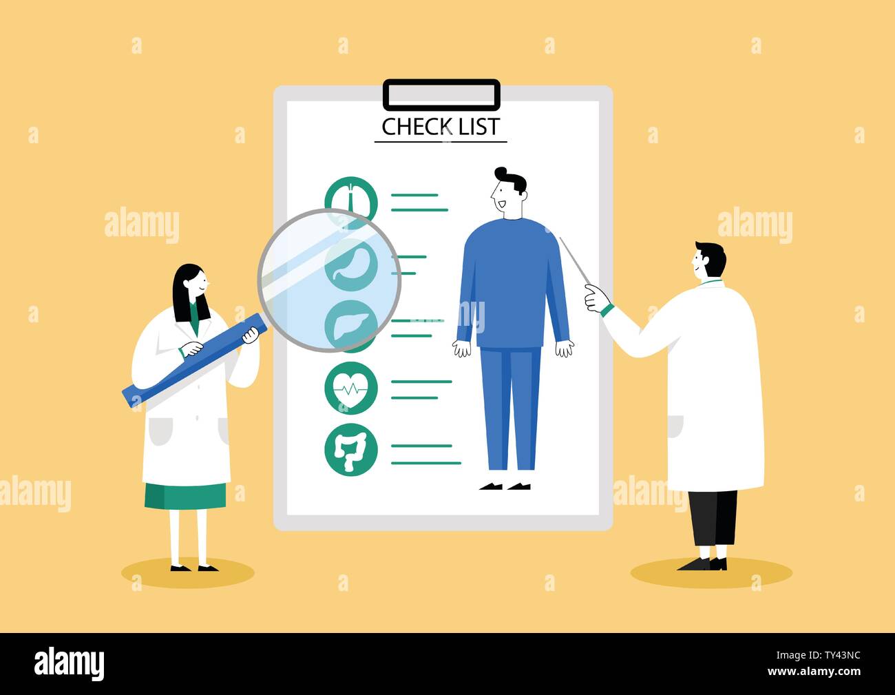 Medical check up Stock Vector Images - Alamy