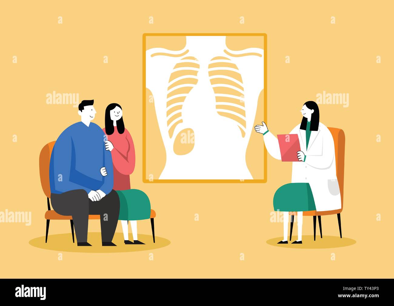 Chest check up Stock Vector Images - Alamy