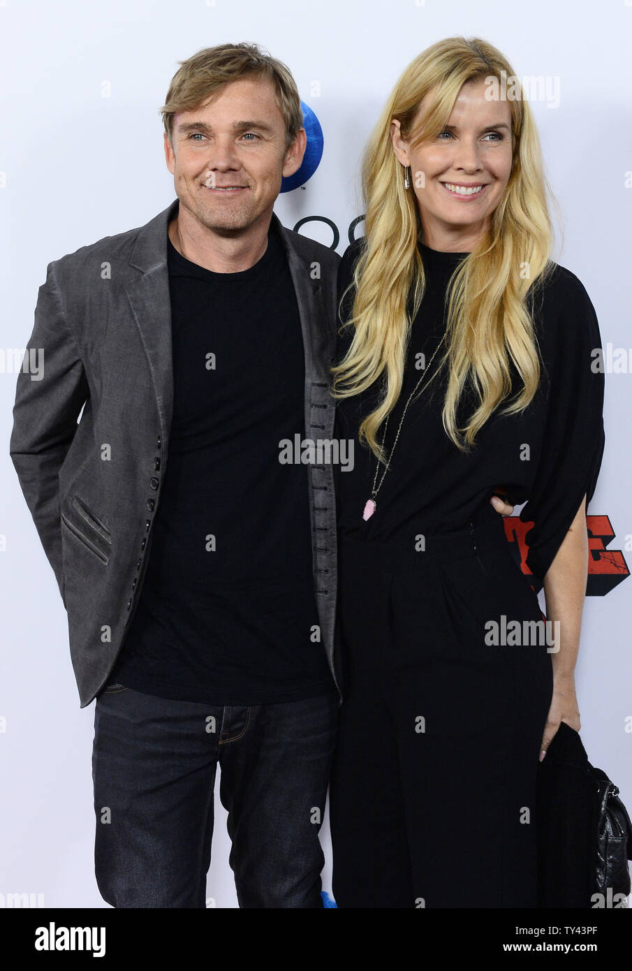 Actor Ricky Schroder and his wife Andrea Schroder attend the premiere ...
