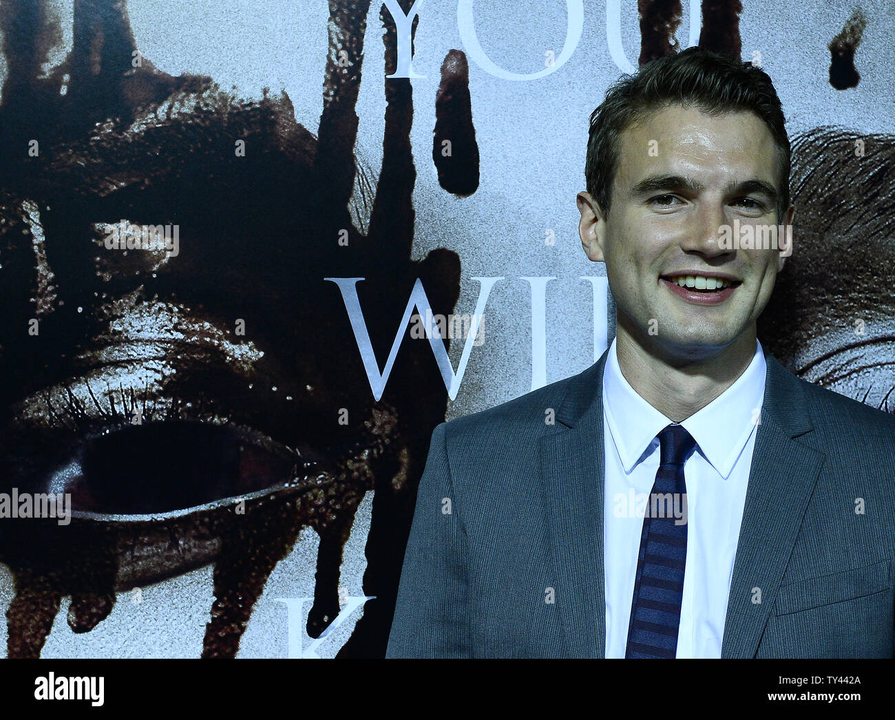 Cast member Alex Russell attends the premiere of the horror motion ...