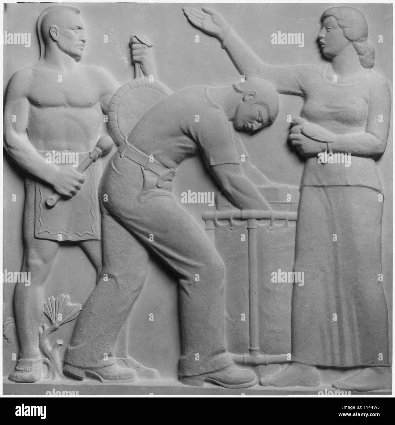 Bas relief woman Black and White Stock Photos & Images - Alamy