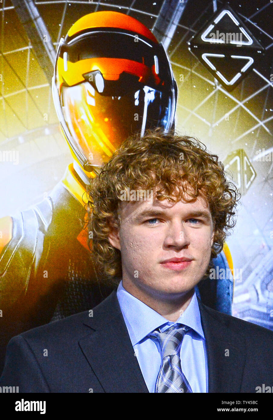 Cast member Caleb J. Thaggard attends the premiere of the sci-fi motion ...