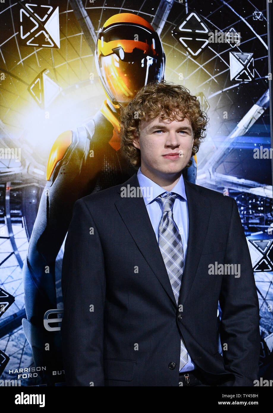 Cast member Caleb J. Thaggard attends the premiere of the sci-fi motion ...