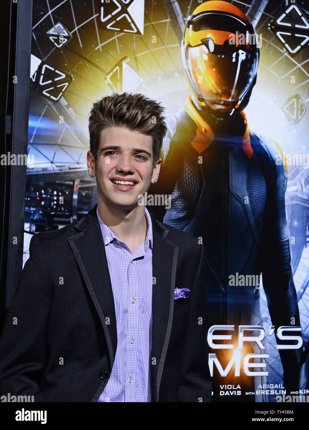 Actor Brandon Tyler Russell attends the premiere of the sci-fi motion ...