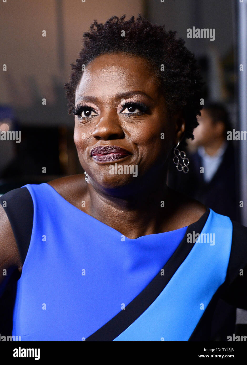 Cast member Viola Davis attends the premiere of the sci-fi motion ...