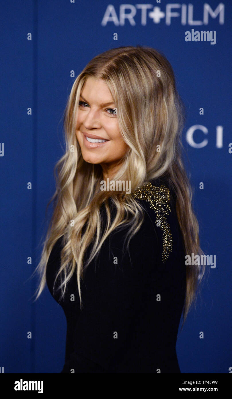 Singer Fergie arrives at the LACMA Art + Film gala in Los Angeles on ...