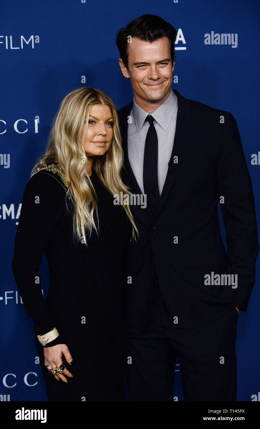 Singer Fergie and her husband, actor Josh Duhamel arrive at the LACMA ...
